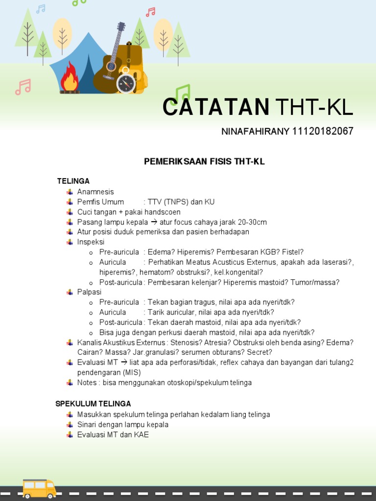 Catatan THT-KL Nina | PDF