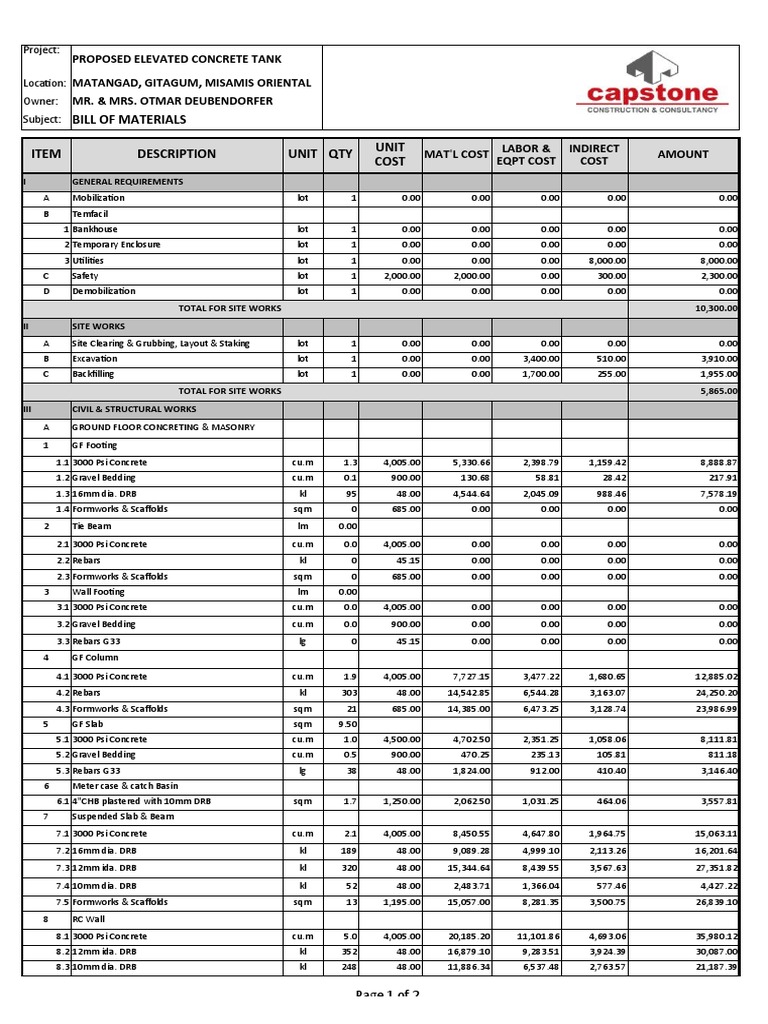 Bill of Materials | Download Free PDF | Economic Sectors | Composite ...