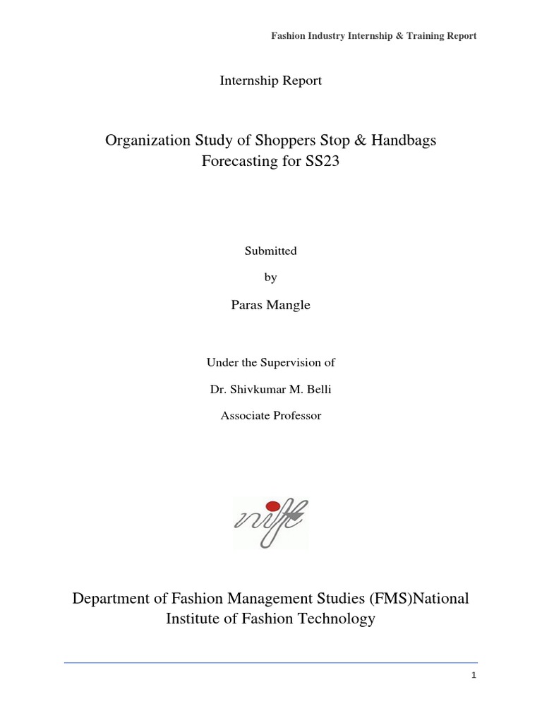 Shoppers Stop Report | Download Free PDF | Retail | Marketing