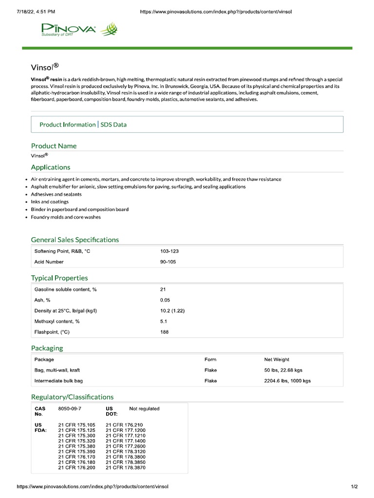 Vinsol Pinova | PDF