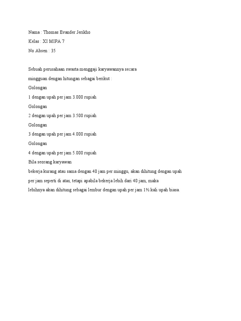 Tugas Informatika | PDF