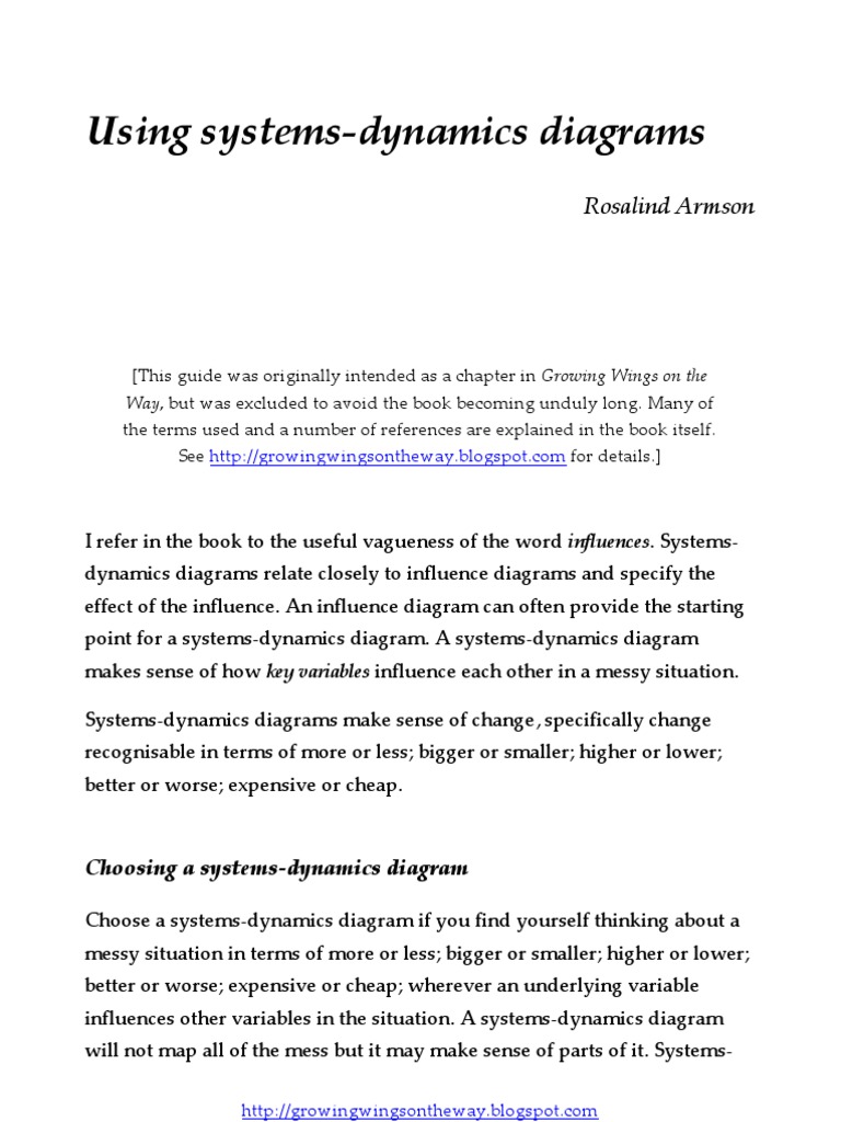 Systems-Dynamics Diagrams | PDF | Positive Feedback | Feedback