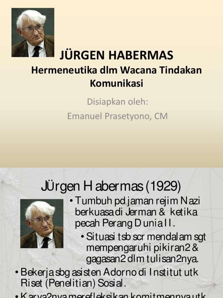 Jurgen Habermas | PDF | Filsafat