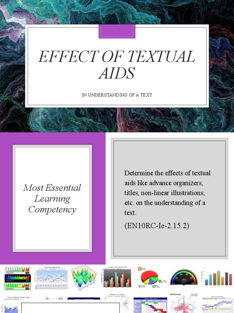 Understanding the Impact of Textual Aids on Comprehension | PDF | Chart | Pie Chart