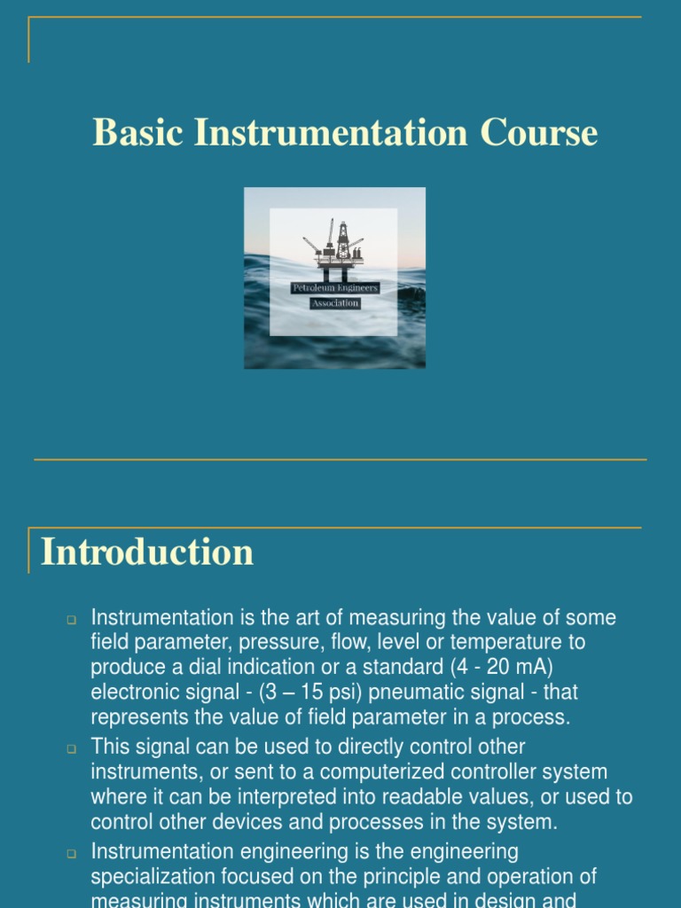 Basic Instrumentation Course Guide | PDF | Pressure Measurement | Switch