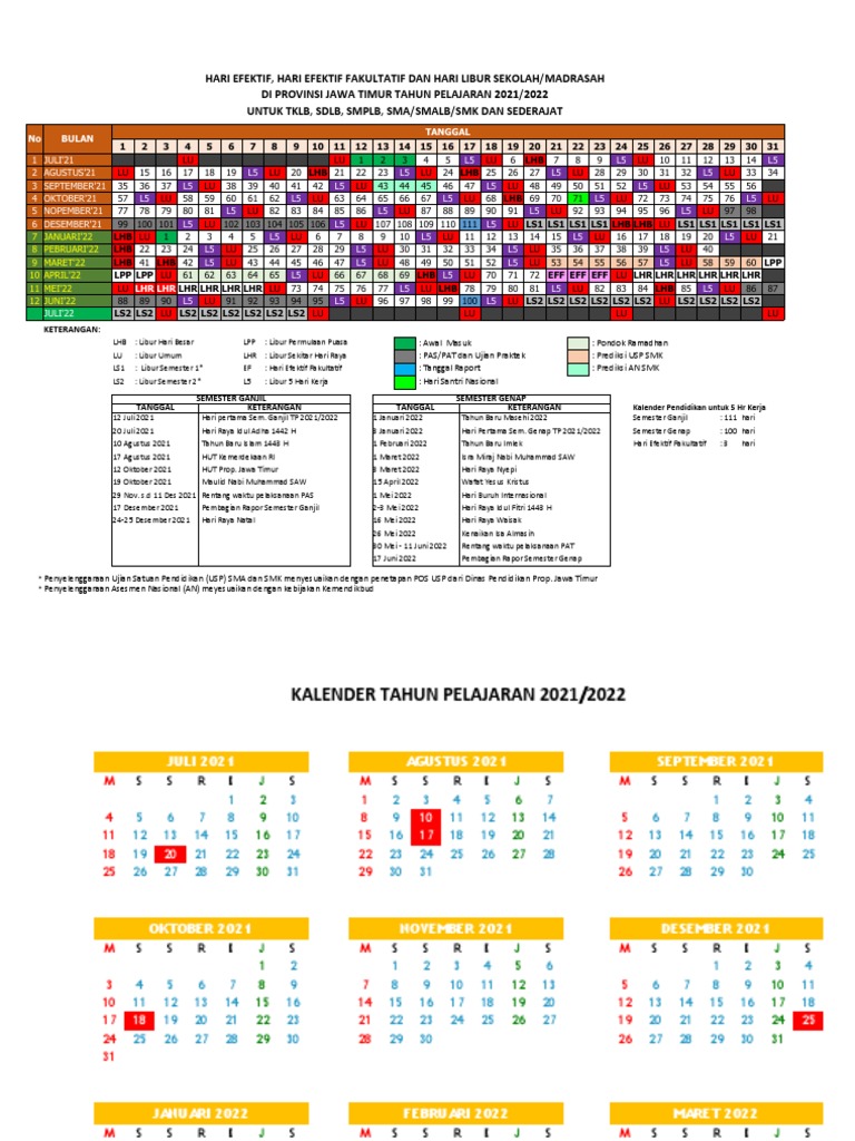 Kalender 2021-2022 | PDF