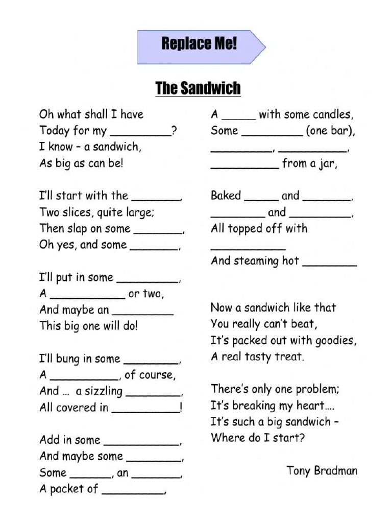 The Sandwich | PDF