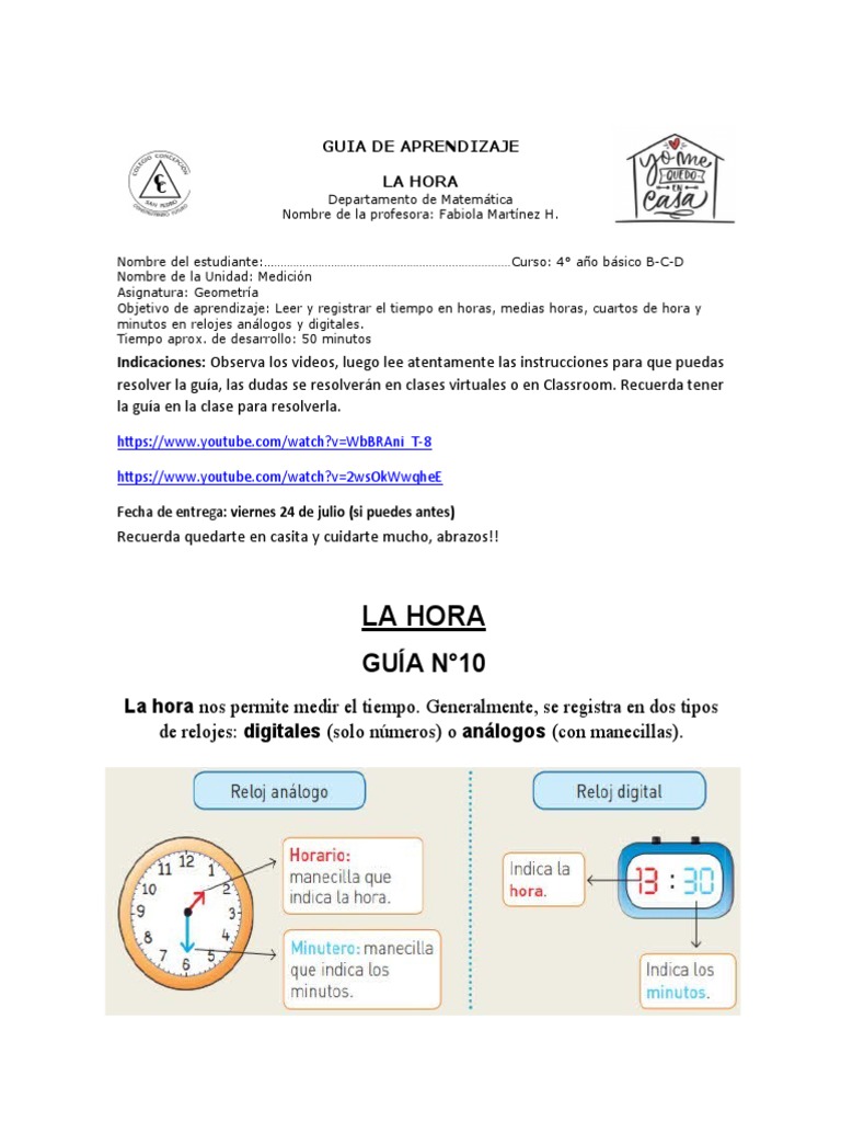 Ejercicios Relojes | PDF | Hora | Reloj