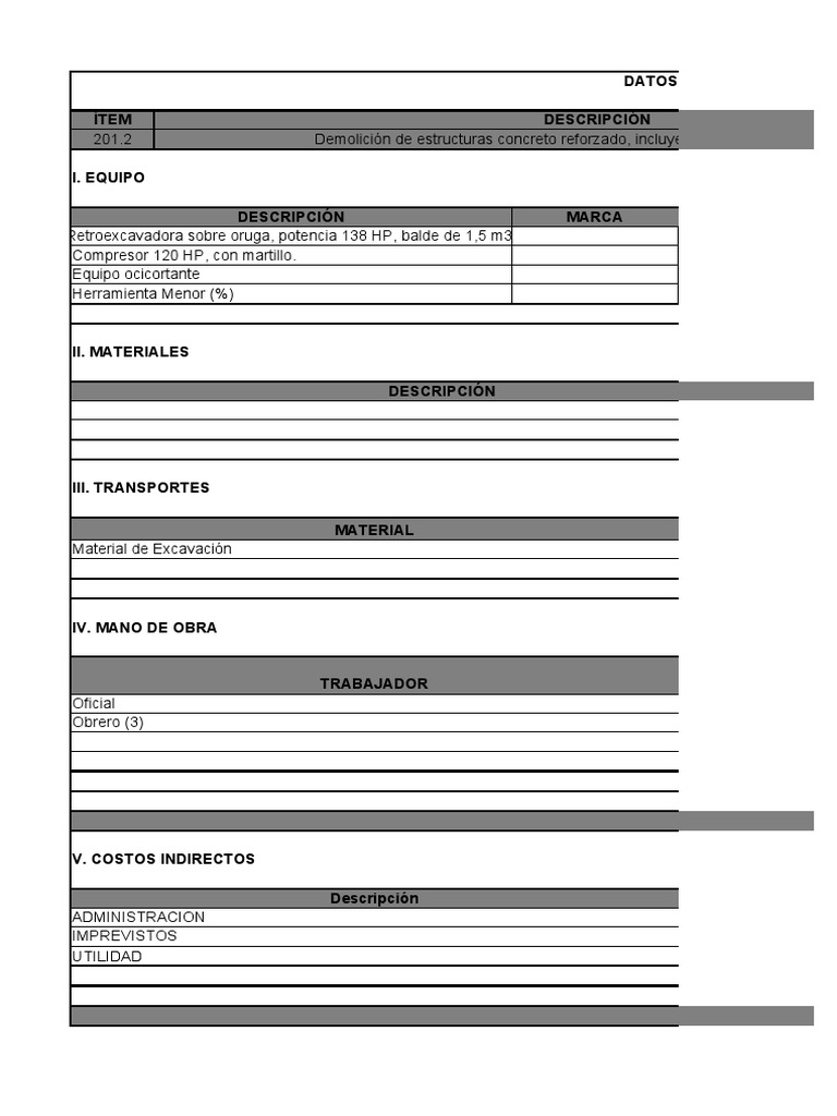 Apu Demolicion | PDF