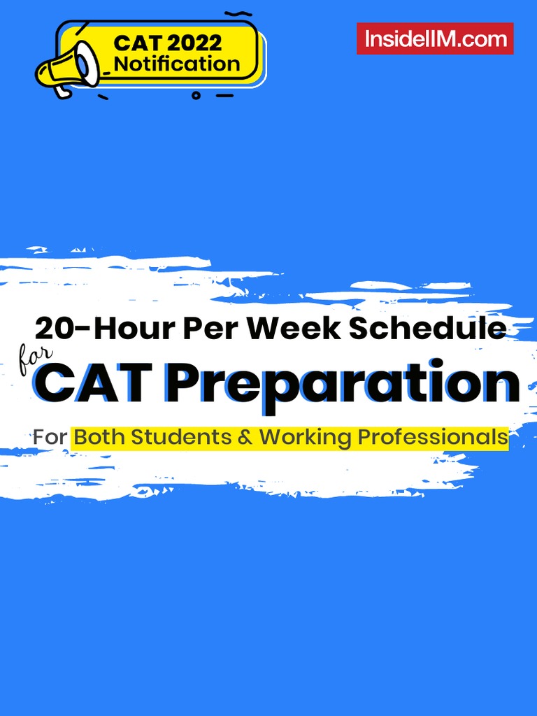 Cat 20 Week Calendar | PDF | Test (Assessment) | Cognitive Science