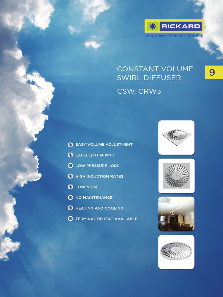 Constant Volume Swirl Diffuser CSW | PDF