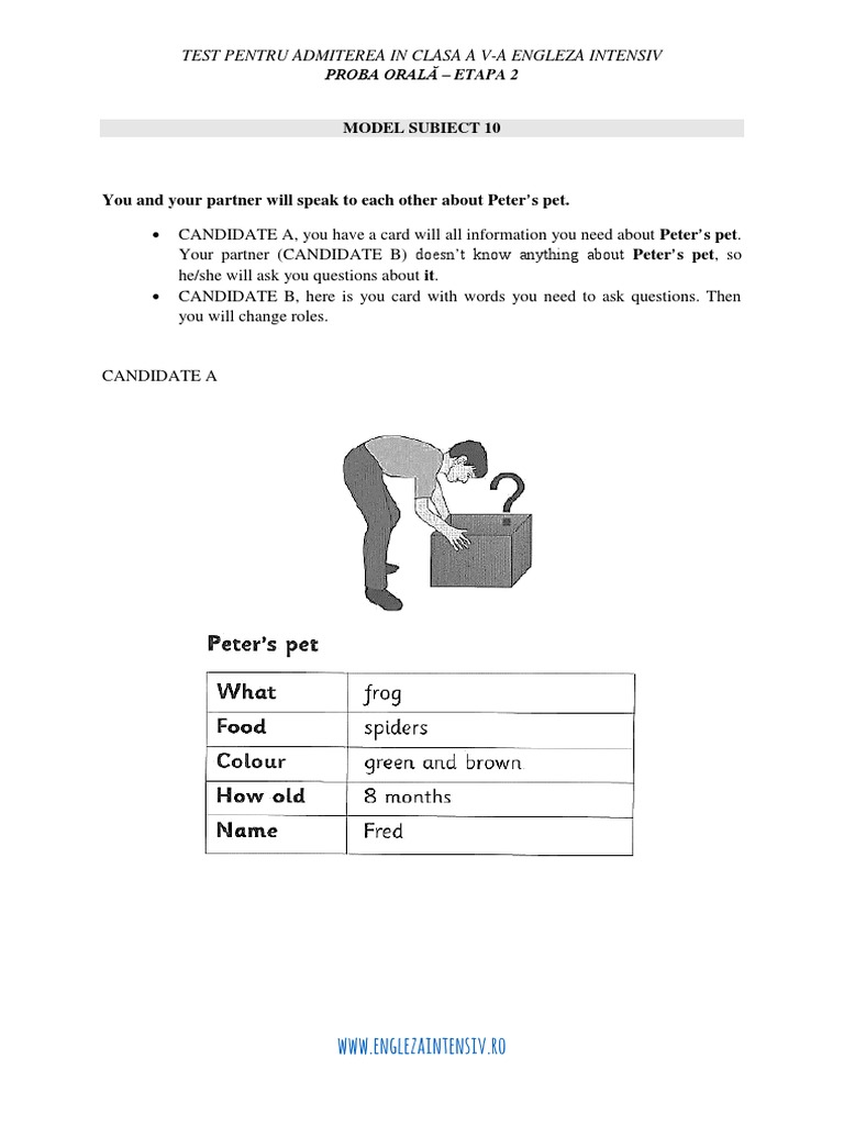 Model Subiect 10 Ka4e4rln | PDF | Career & Growth