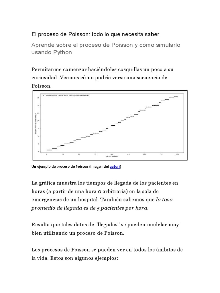 El Proceso de Poisson | PDF