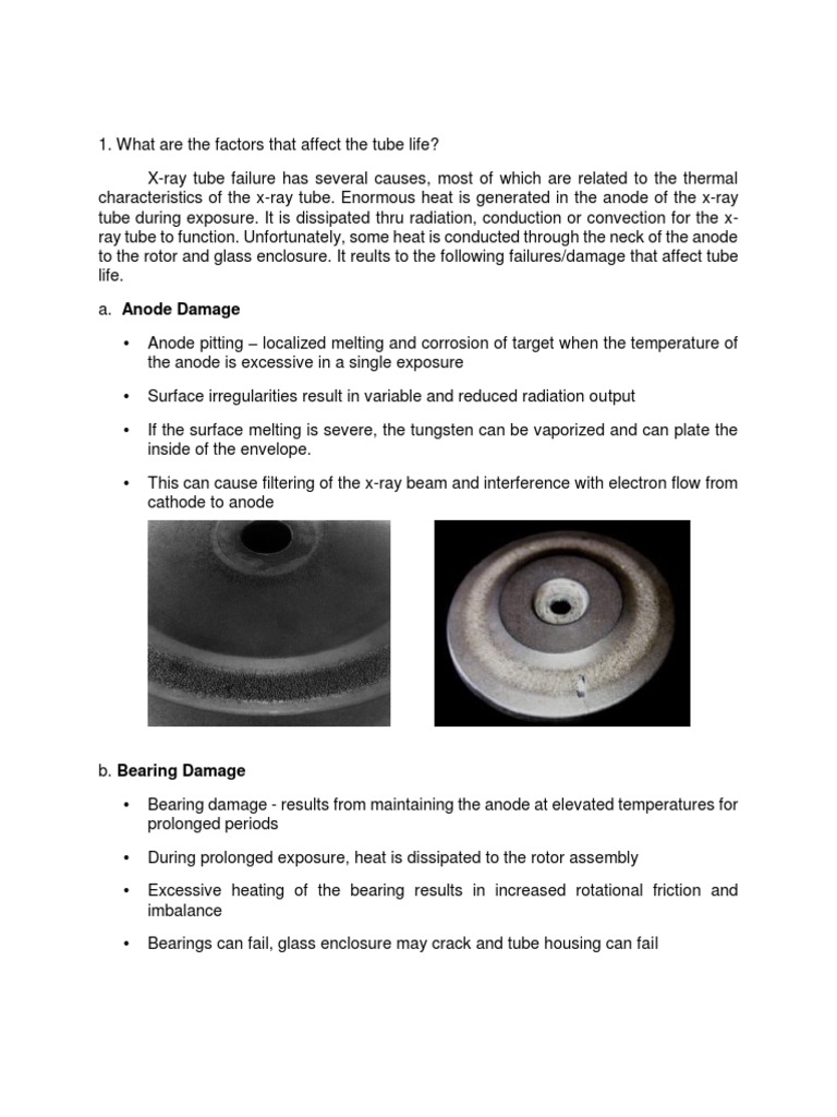 RT103 Tube Life, Rating Chart, Generator | PDF | Vacuum Tube | Chemistry
