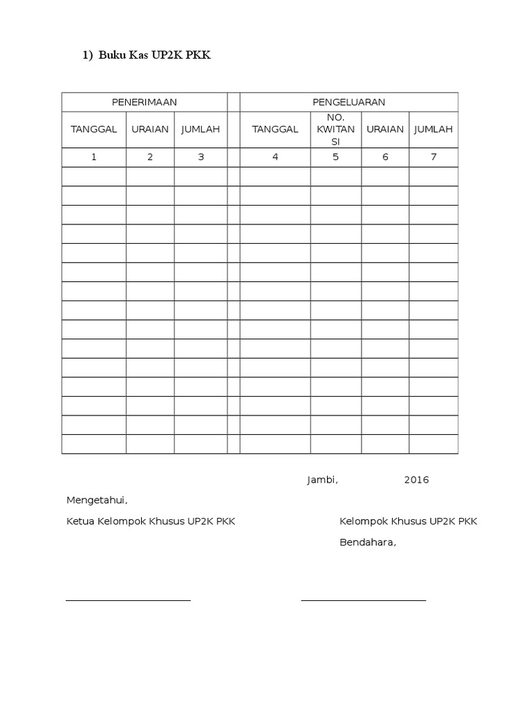 Idoc - Pub Buku Kas Up2k PKK | PDF