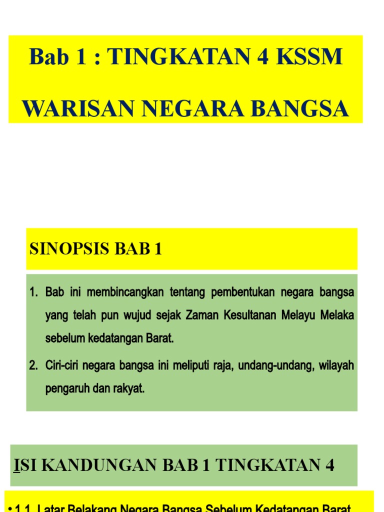 Bab 1 Tingkatan 4 KSSM | PDF