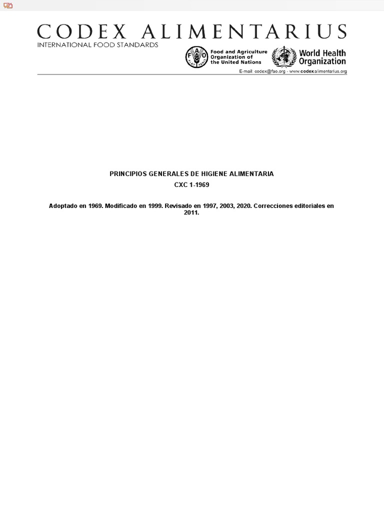 CXC 001e.en - Es | Descargar gratis PDF | Análisis de Riesgo y Puntos Críticos de Control ...