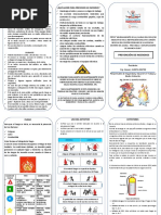 Triptico Uso y Manejo de Extintores | PDF | Incendios | Oxígeno