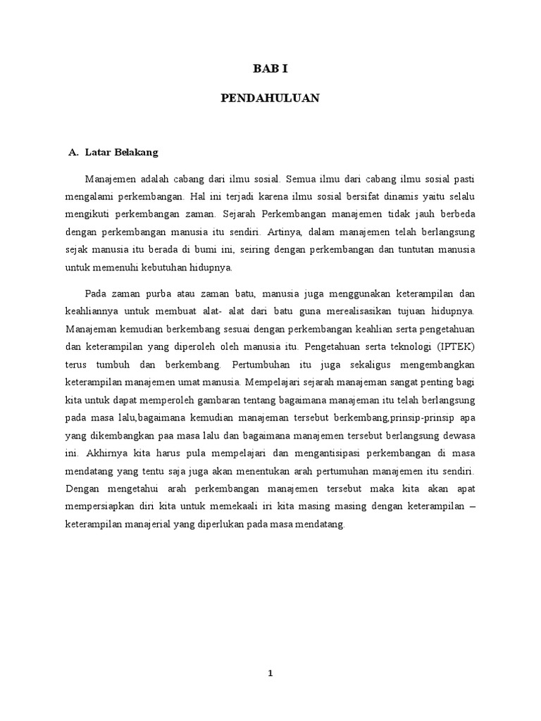 Paper Sejarah Manajemen | PDF