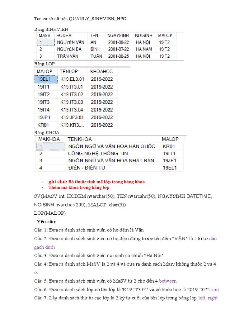 Bai Tap Thuc Hanh 3 | PDF