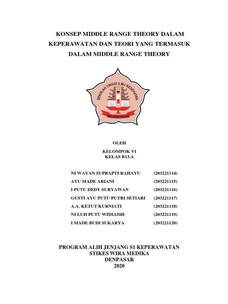 Konsep Middle Range Theory Keperawatan | PDF