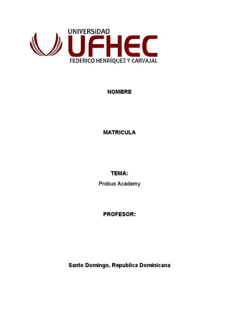 Probus Academy | PDF | Informática