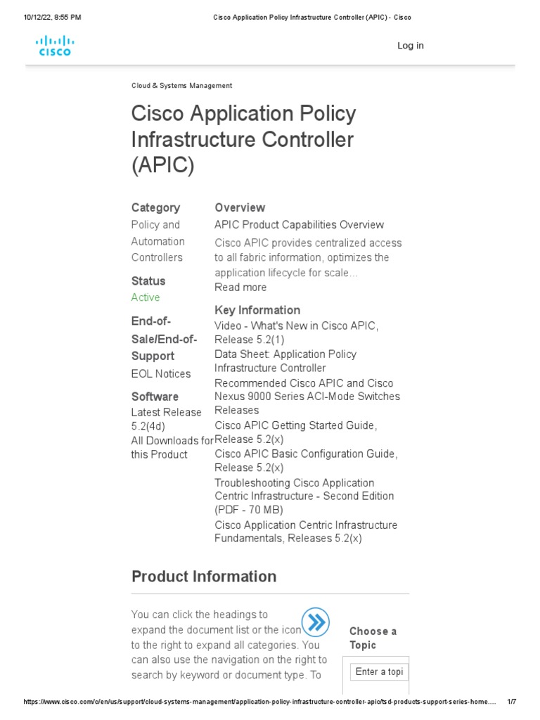 Cisco Application Policy Infrastructure Controller Apic Cisco Pdf Open Stack