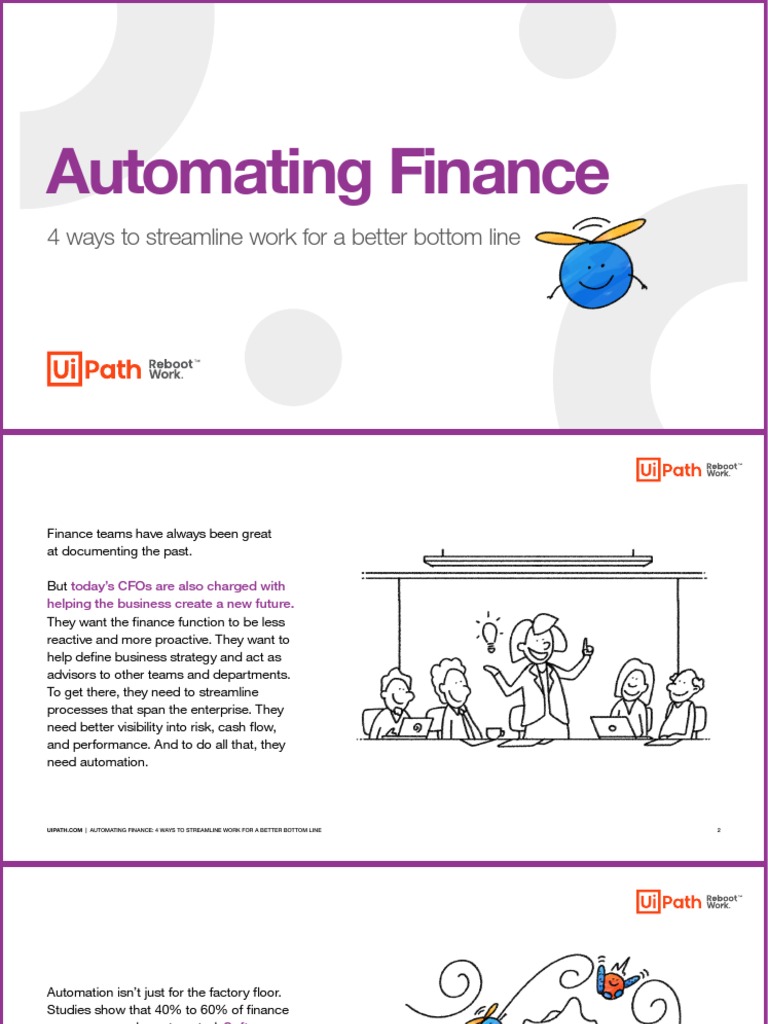 4 Ways Automating Finance Processes Can Streamline Work and Improve ...