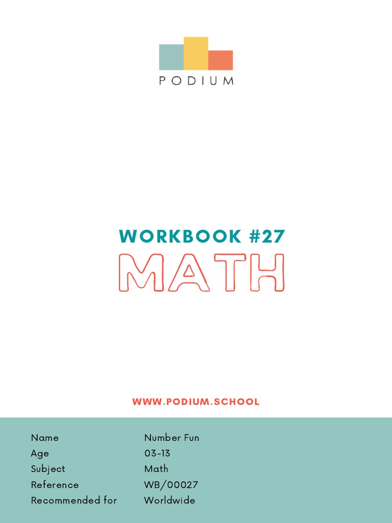 Podium Workbook #27 - Math | PDF