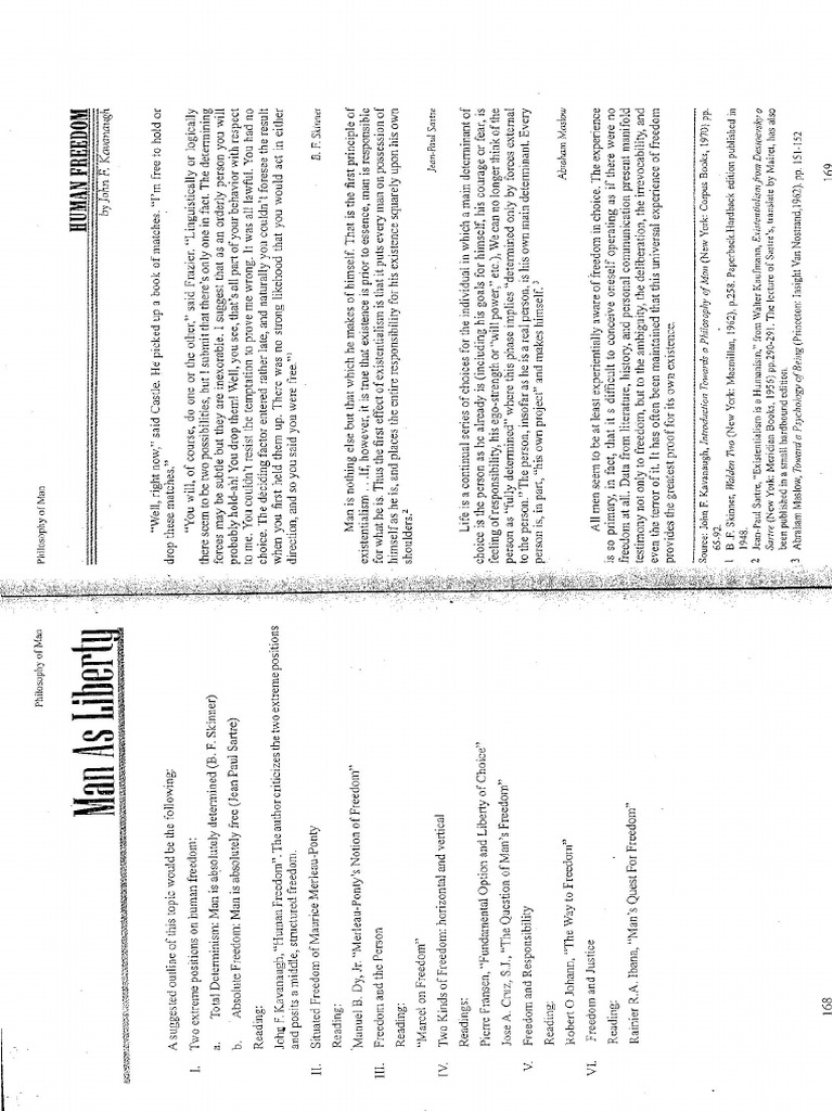 Human Freedom John F Kavanaugh | PDF