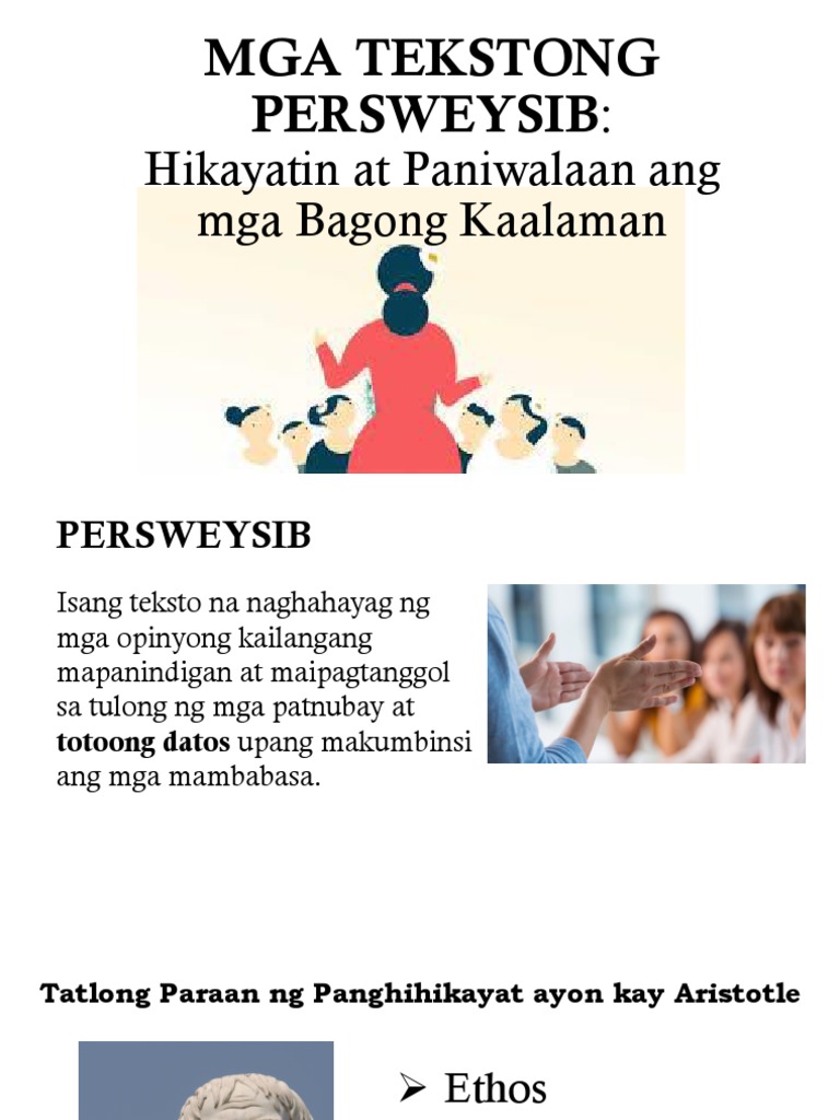 Aralin 6 Mga Tekstong Persweysib | PDF