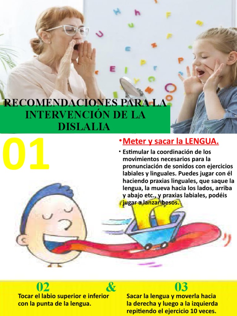 Grupo #4 Recomendaciones para La Intervención de La Dislalia | PDF