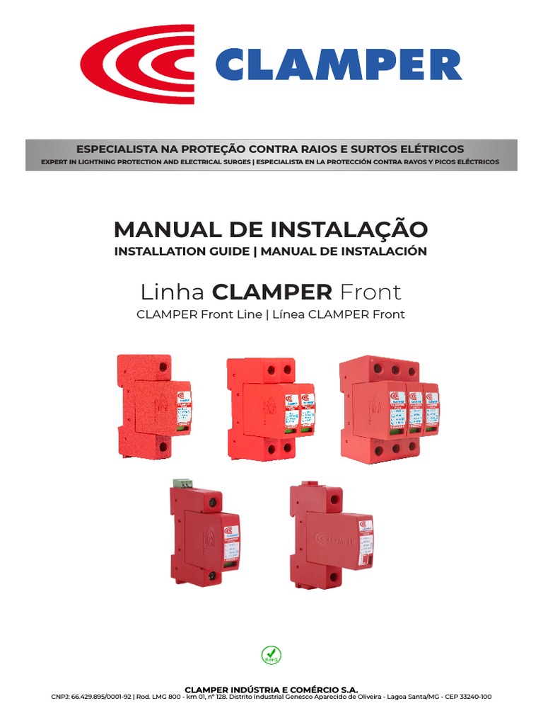 Classes de DPs Clamper | PDF | Fusível (elétrico) | Eletricidade