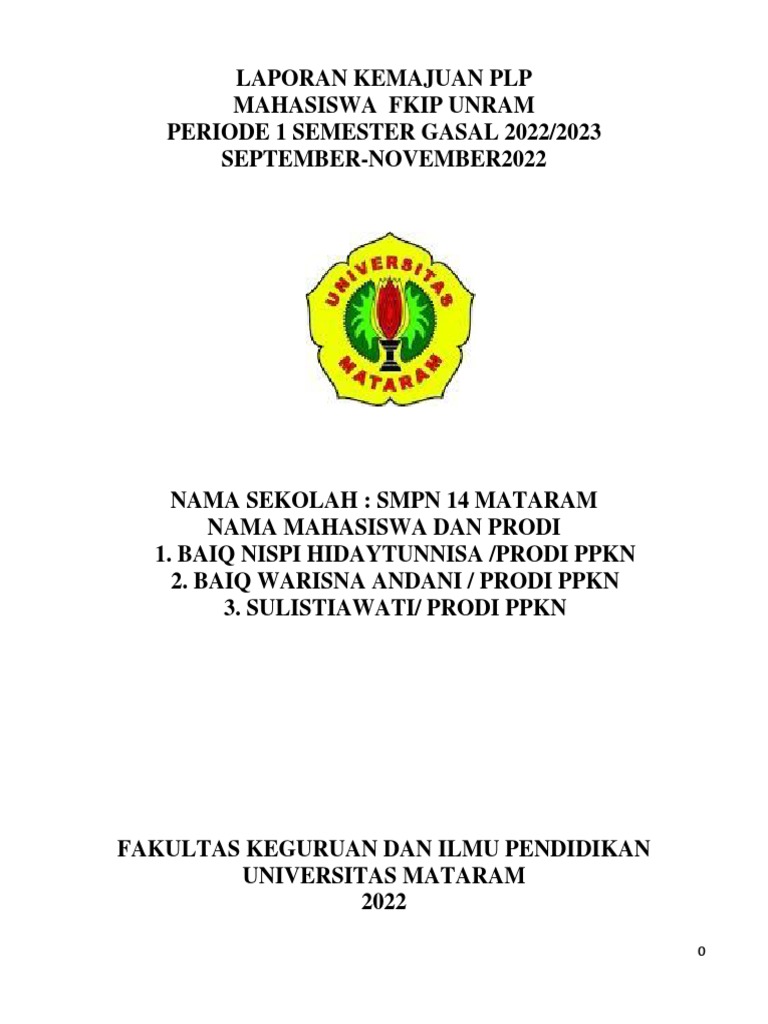 Laporan PLP 1 PPKN - Observasi | PDF
