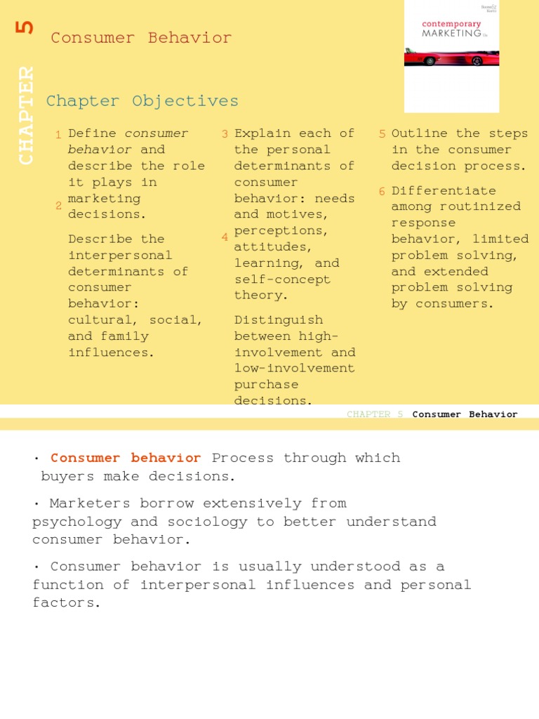 Individual Determinants of Consumer Behavior | PDF | Consumer Behaviour | Behavior