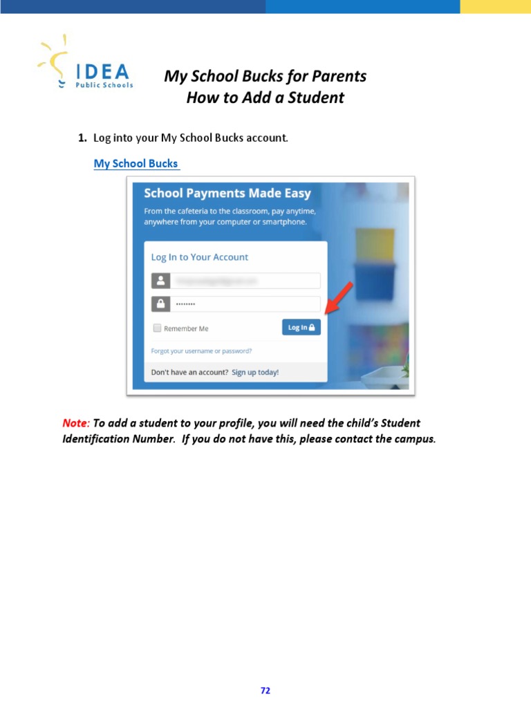 My School Bucks For Parents How To Add A Student | PDF | Career & Growth