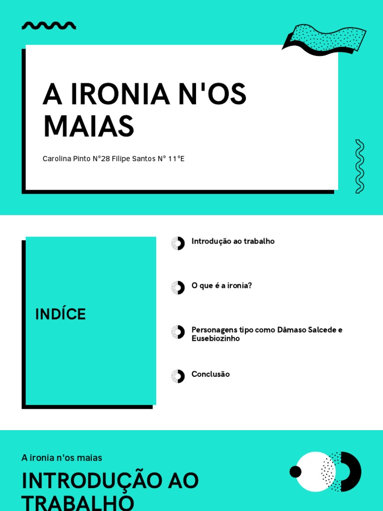 A Ironia N'os Maias | PDF | Carreira e Crescimento | Finanças e ...