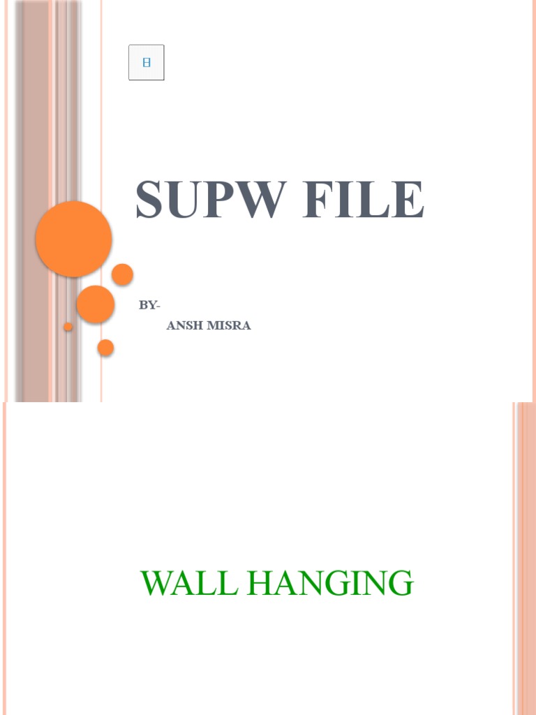 Supw File | PDF