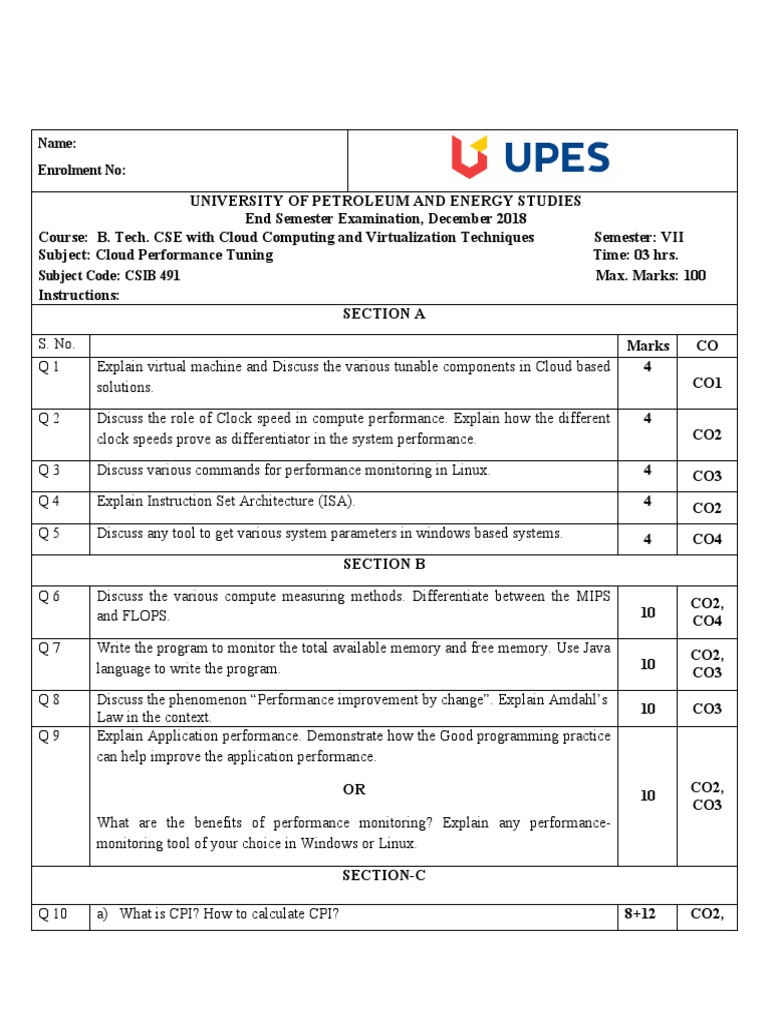 Cloud Performance Tuning: An Analysis of Virtual Machine Components, Monitoring Tools, and ...