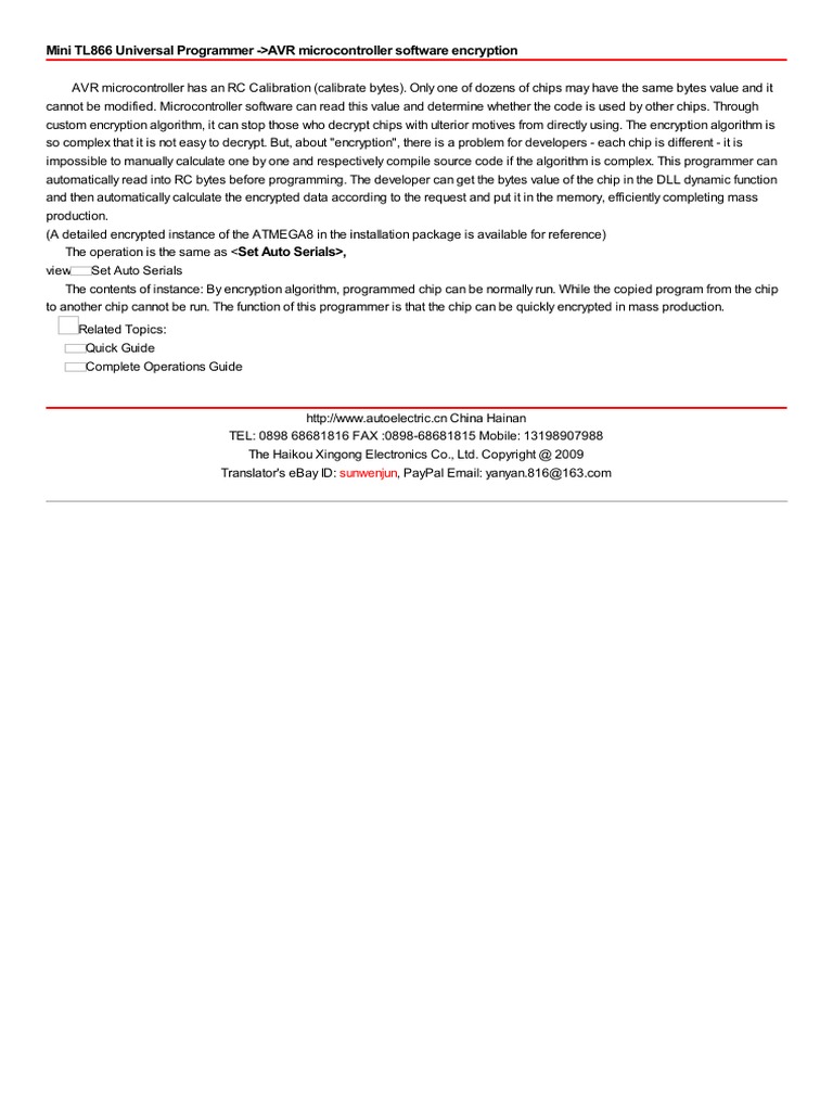 TL866programmermanual | PDF | Installation (Computer Programs) | Microcontroller