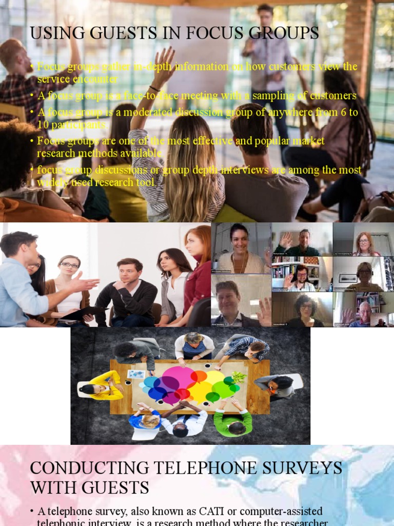 Focus Groups and Telephonic Surveys | PDF | Career & Growth | Business