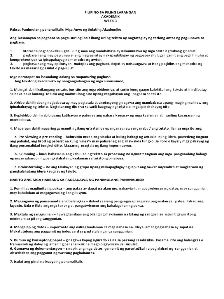 FPL Akad Lesson Week 3 | PDF