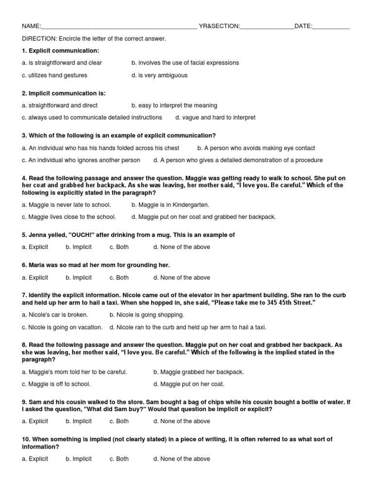 Evaluation (Explicit & Implicit) | PDF | Human Communication