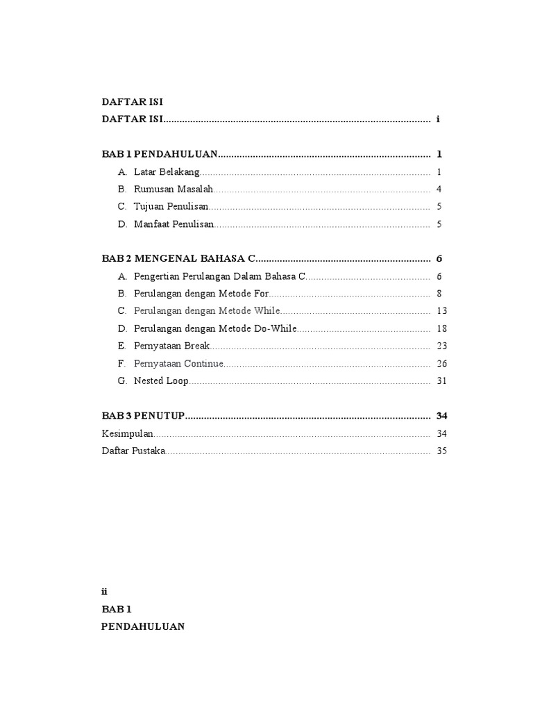 Makalah Perulangan | PDF