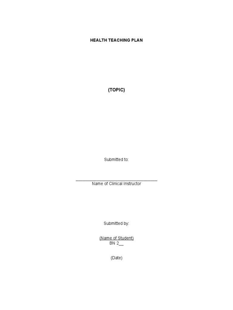 FORMAT OF A TEACHING PLAN New (3) - 1-1 | PDF | Business