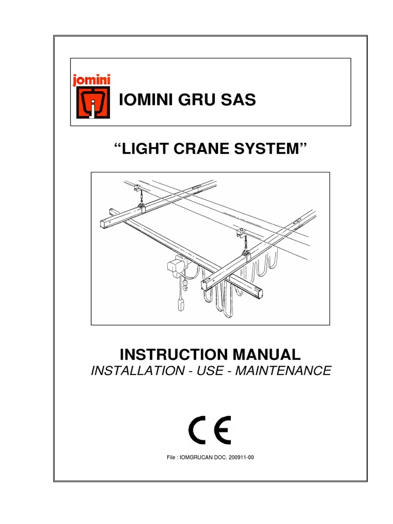 02-Assembly Instruction Mono Rail Blow Side (ING) | PDF | Crane ...