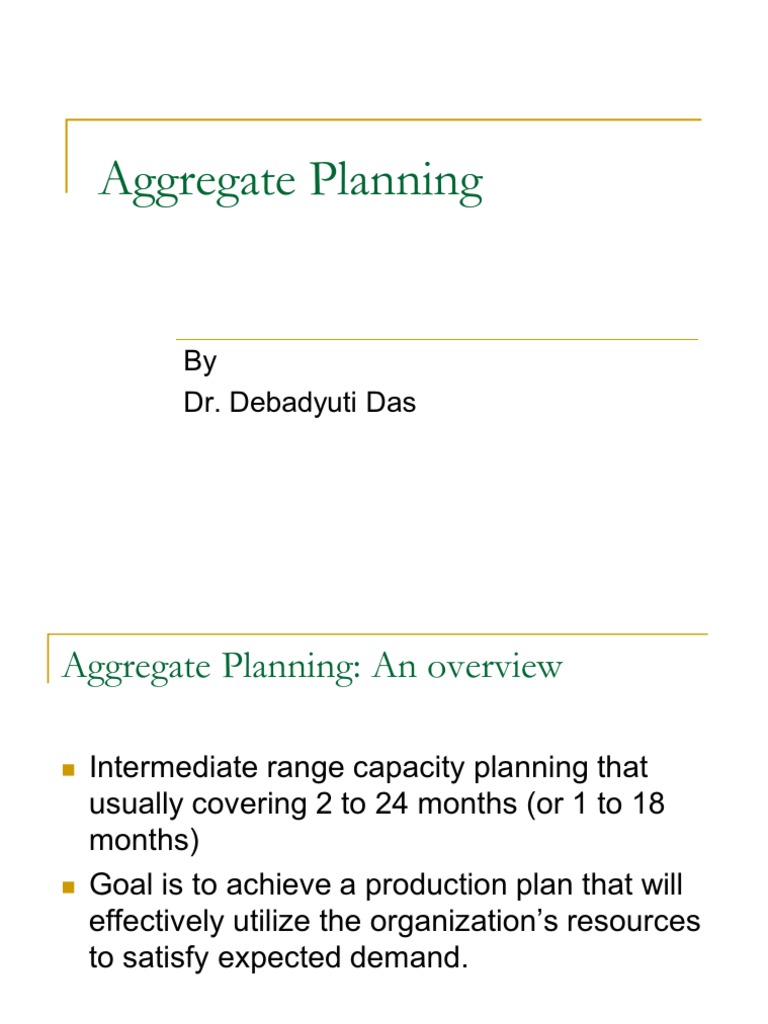 Aggregate Planning | PDF | Inventory | Labour Economics