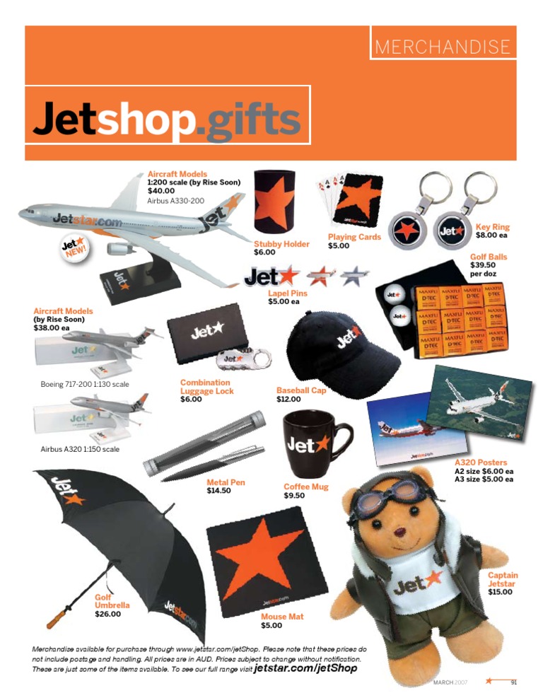Jetstar Merchandise Pricing Guide | PDF | Cooking, Food & Wine | Computers