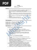 Linux Fresher Resume | PDF | Linux | System Administrator