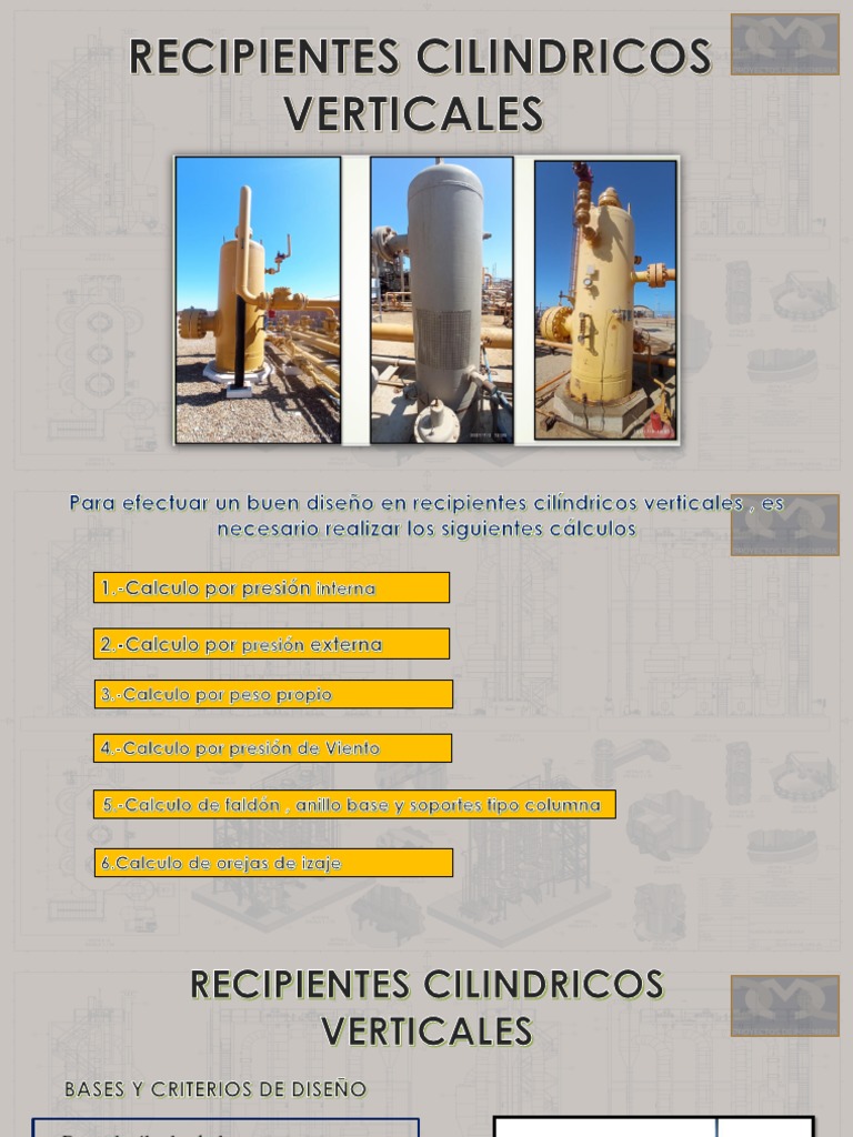 5.-DISEÑO DE RECIPIENTES A PRESION - (Vertical) | PDF